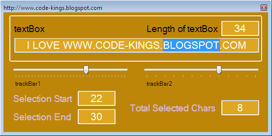 Learn Advanced C# Code: Working With C# Strings: Selection Property